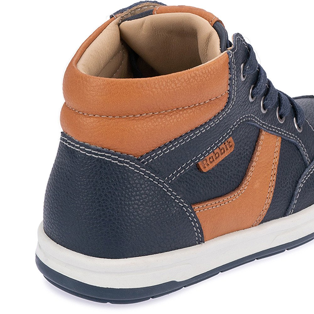 Ripley - BOTINES NIÑO RABBIT CUERO AZUL ALEX-038 DERBY CASUAL