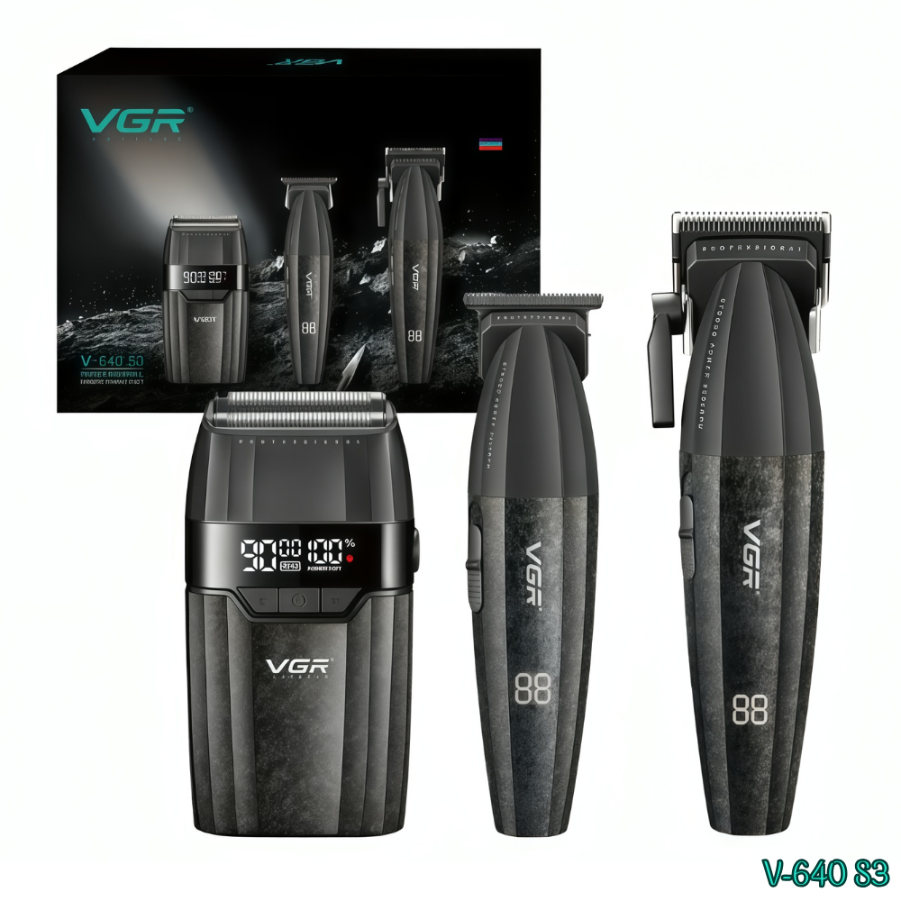 TRICOMBO BARBER VGR TRIMMER + CLIPPER + SHAVER V-640 S3