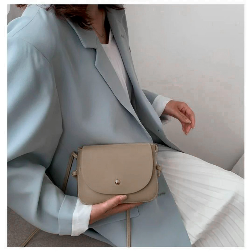 COMBO 2 CARTERAS MUJER CRUZADAS BEIGE Y NEGRO, ESPACIO AMPLIO