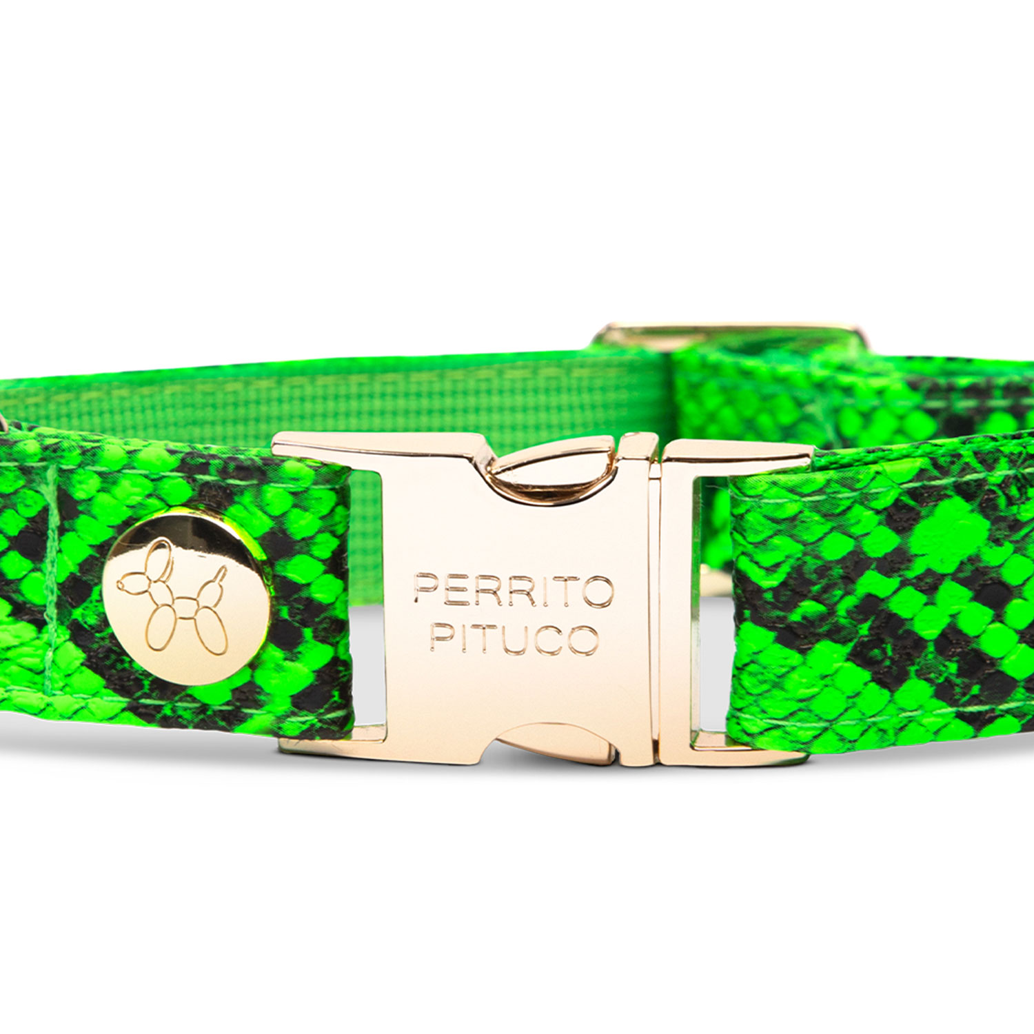 Ripley - COLLAR PERROS Y GATOS PYTHON PERRITO PITUCO VERDE TALLA S