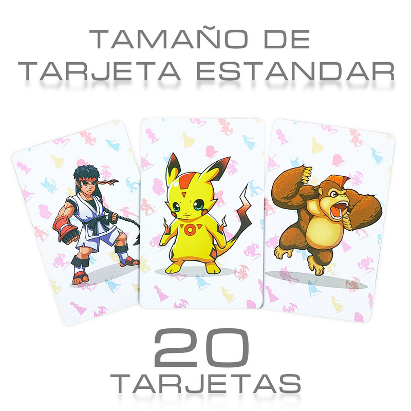 AMIIBO CARDS SUPER SMASH BROS PARA NINTENDO 20 PIEZAS SWITCH RAC STORE