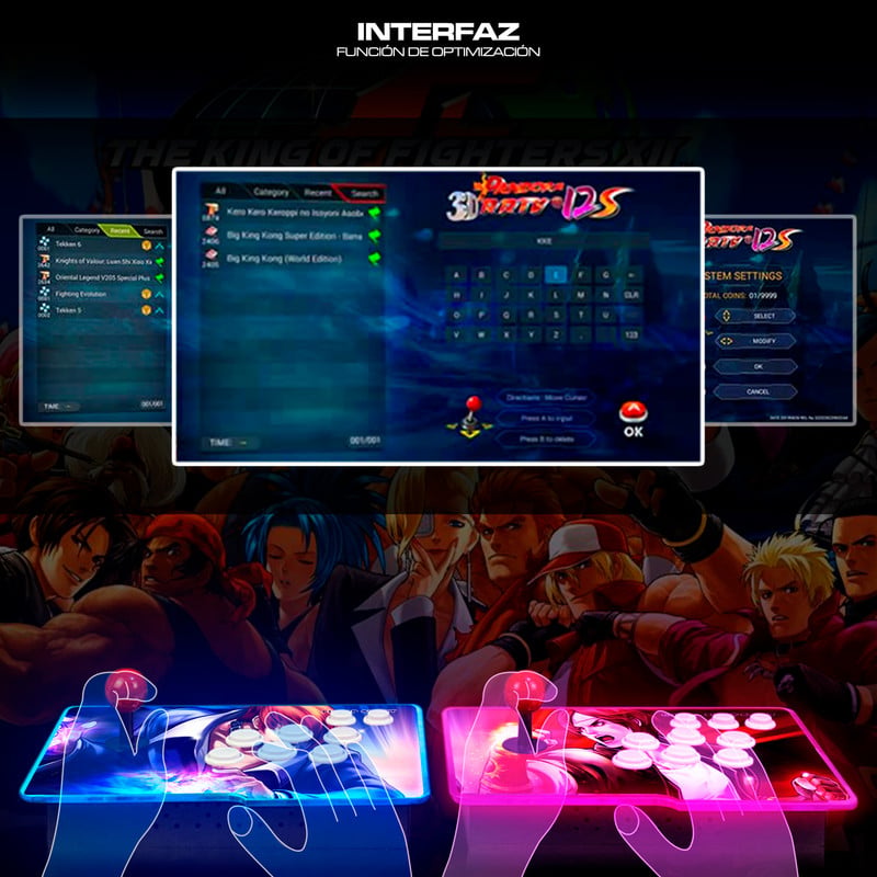 Ripley - RETRO CONSOLA ARCADE PANDORA BOX 12S KOF 5000 JUEGOS RAC STORE