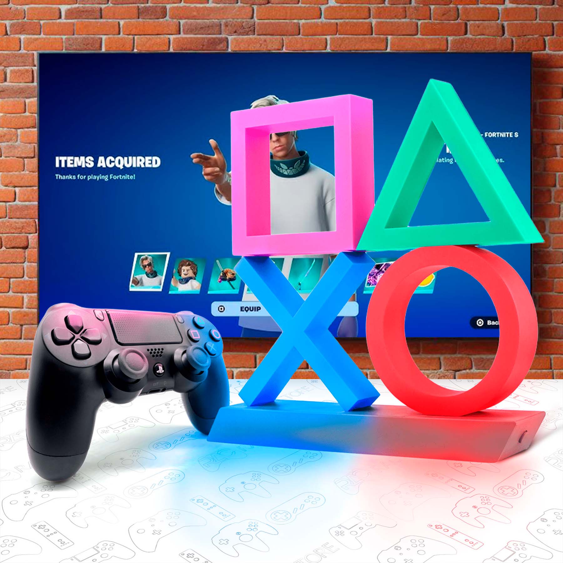 Ripley - LAMPARA ICON LIGHTS MULTICOLOR GAMER PLAYSTATION ICONS LIGHT ...