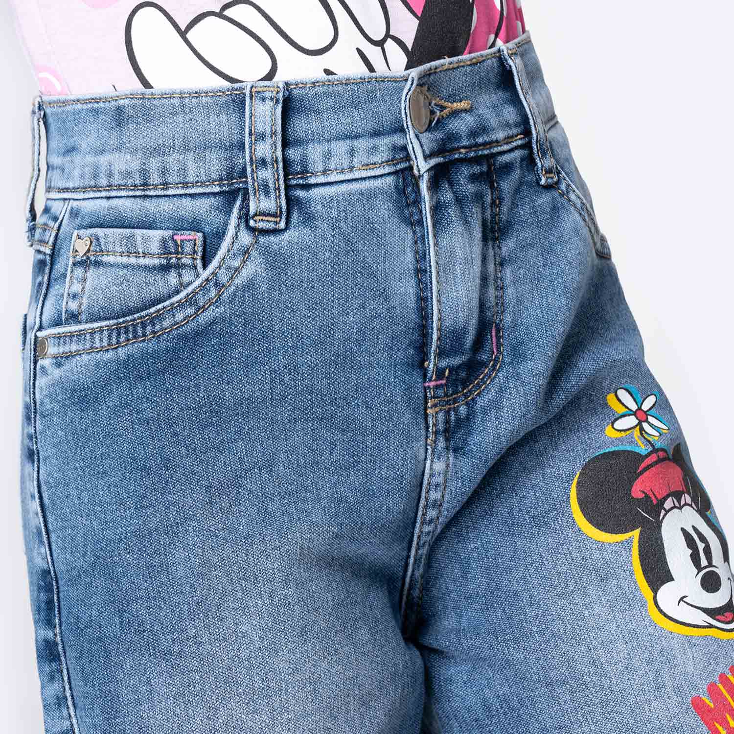 Ripley - JEANS DENIM STRETCH NIÑA PIONIER VERENIS-DISNEY
