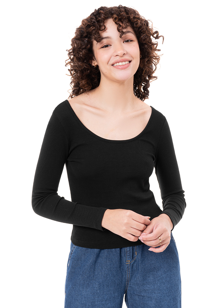 Ripley - POLO MODA RIB LYCRADO MUJER HOWY