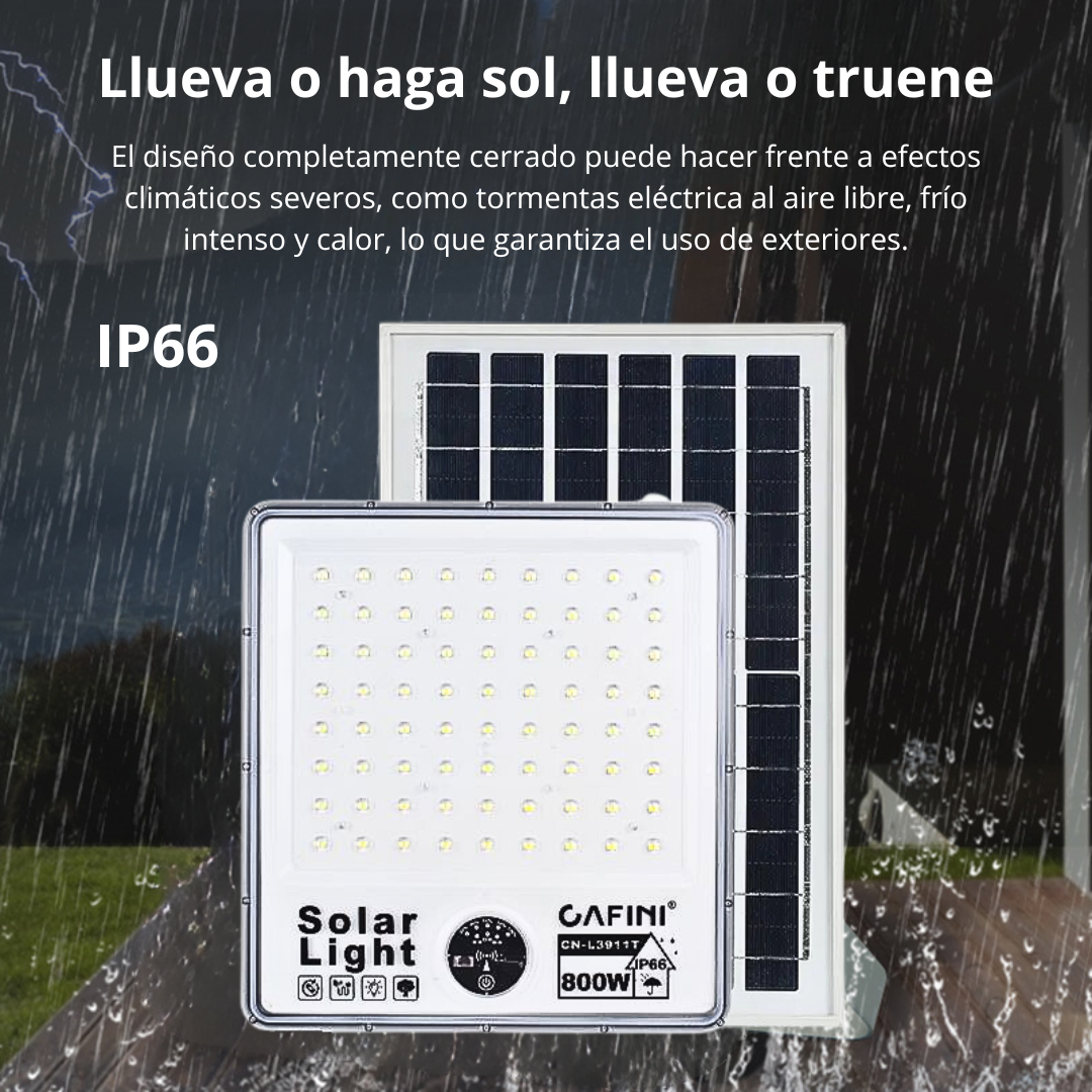 Ripley - REFLECTOR SOLAR 800W CAFINI IP66 3 MODOS DE ILUMINACIÓN CN-L3911T