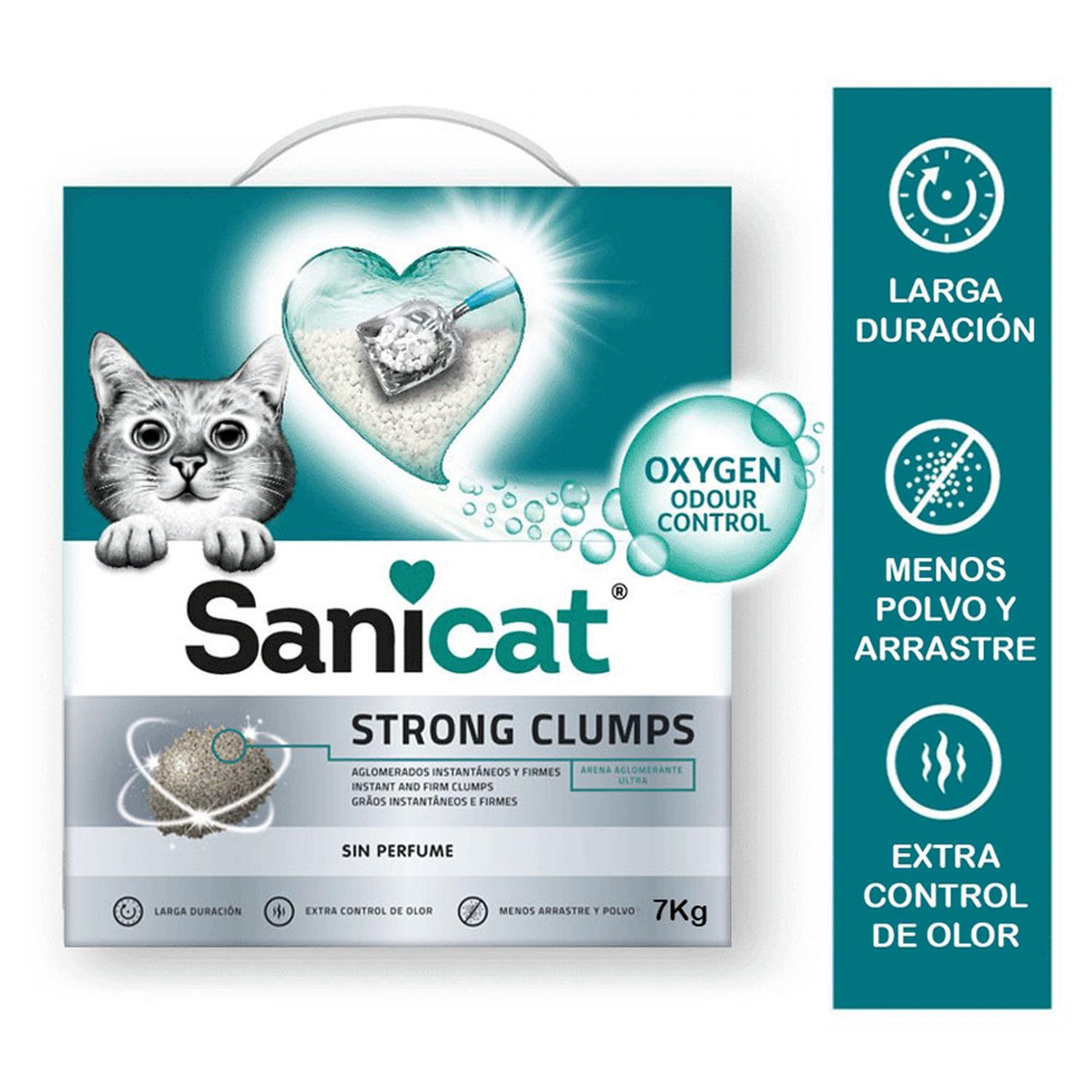 SANICAT STRONG CLUMPS ARENA SANITARIA ULTRA AGLOMERANTE 7KG
