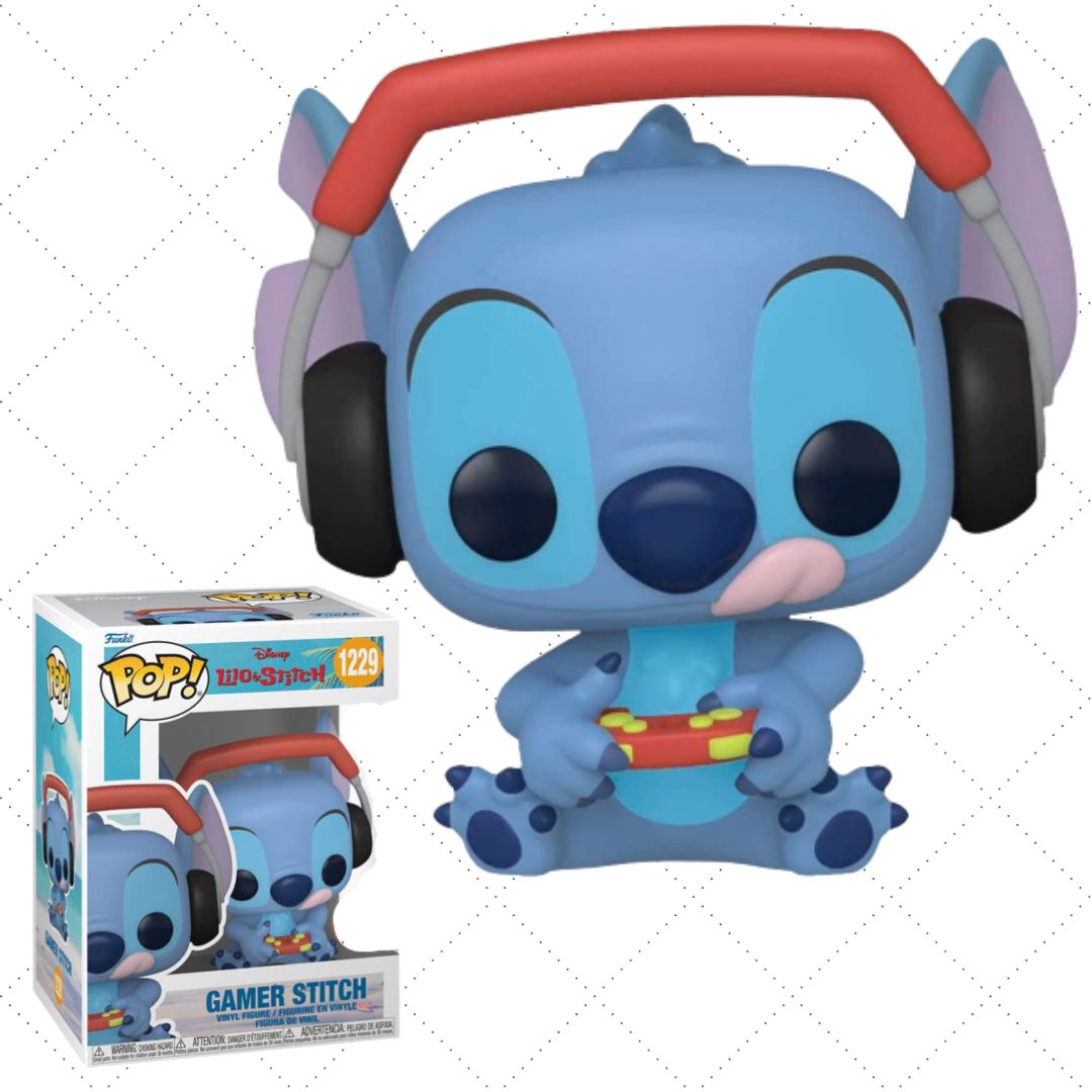 Disney Funko Pop Funko Pop! Plus: Lilo & Stitch - Gamer Stitch Metallic ...