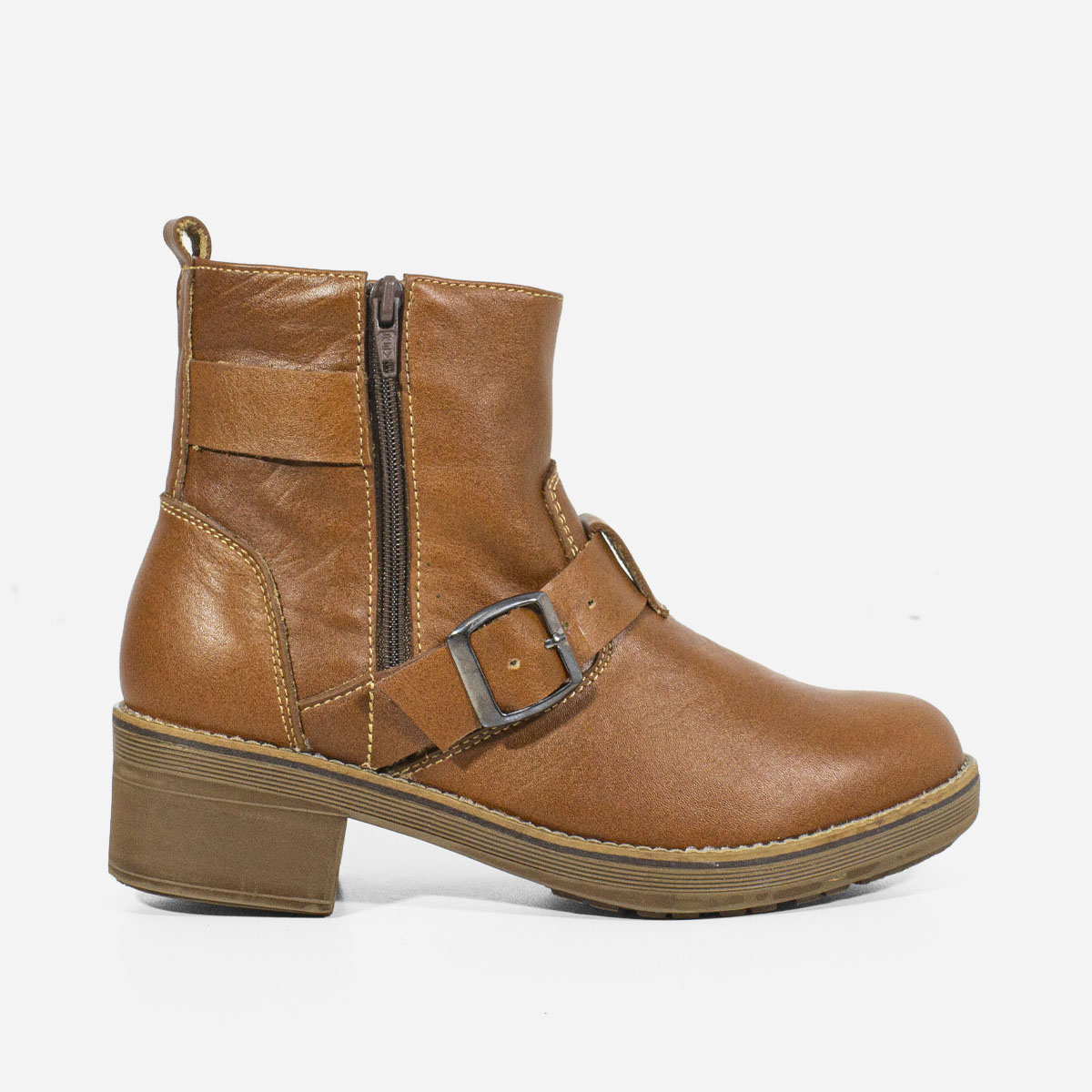 Ripley - BOTINES MUJER MARIBU CUERO MIEL 1061