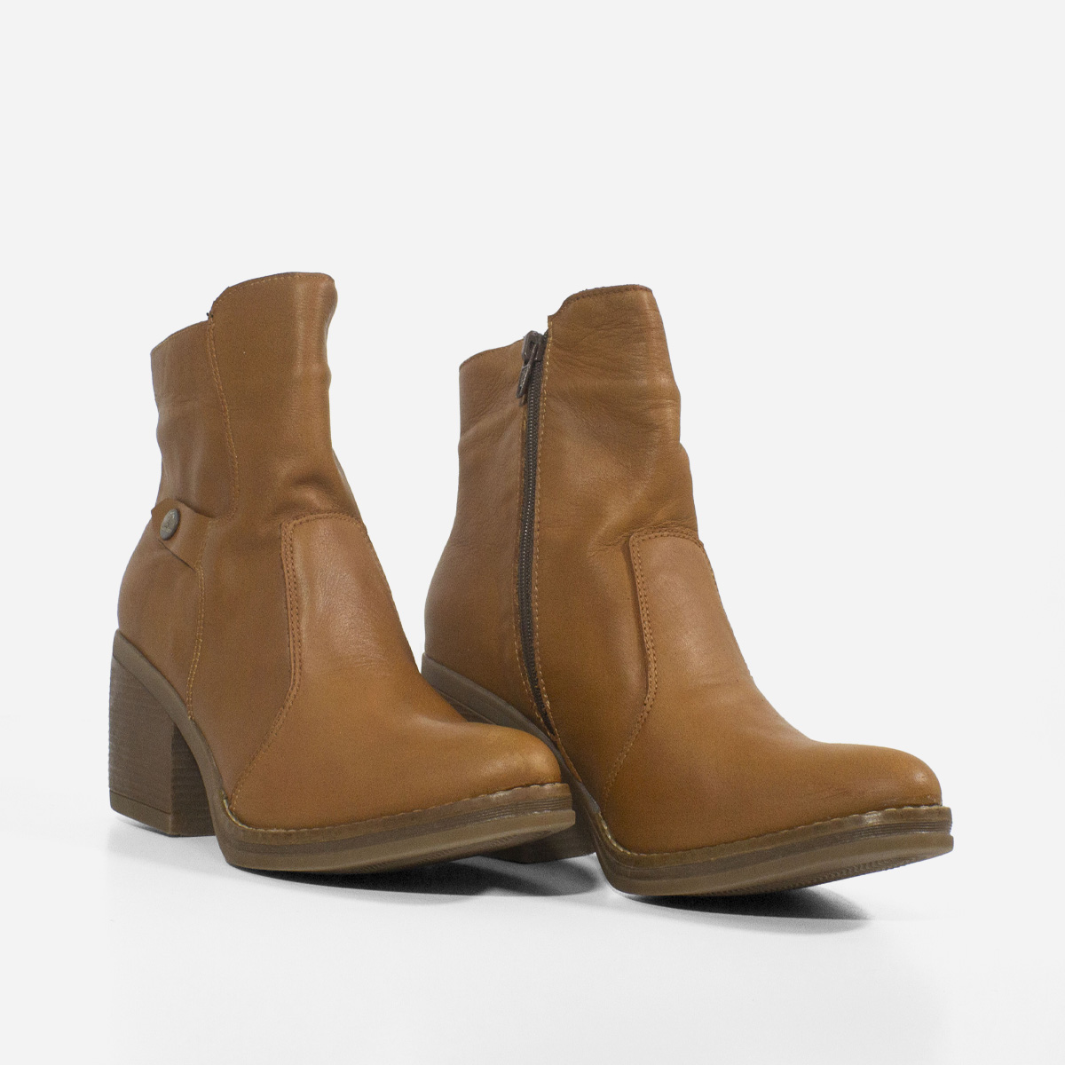 Ripley - BOTINES MUJER MARIBU CUERO CARAMELO 1082