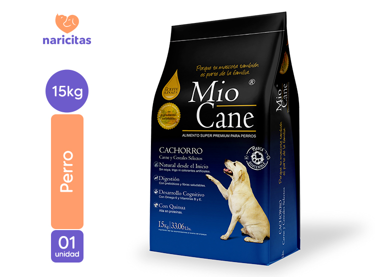 Ripley - ALIMENTO PARA PERRO MIO CANE SUPER PREMIUM CACHORRO 15KG