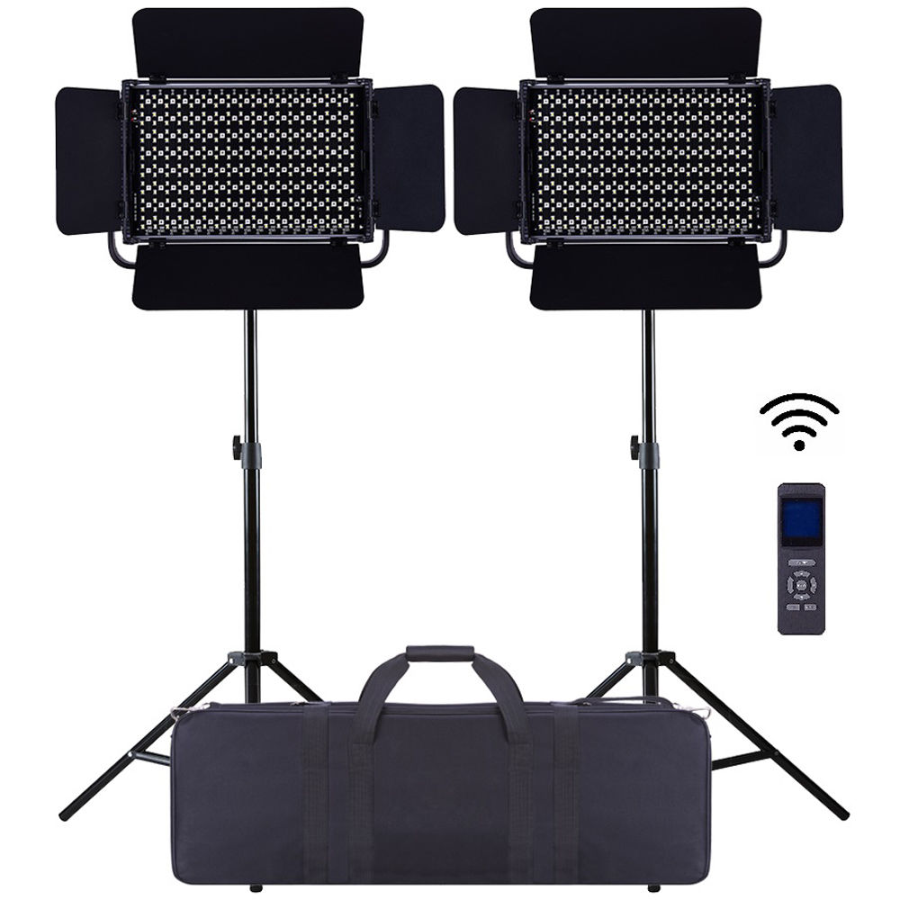 ACCESORIO FOTOGRAFIA CAMBEE VL60RGB 60W 681 VIDEO LED PANEL 2-LIGHT KIT ...