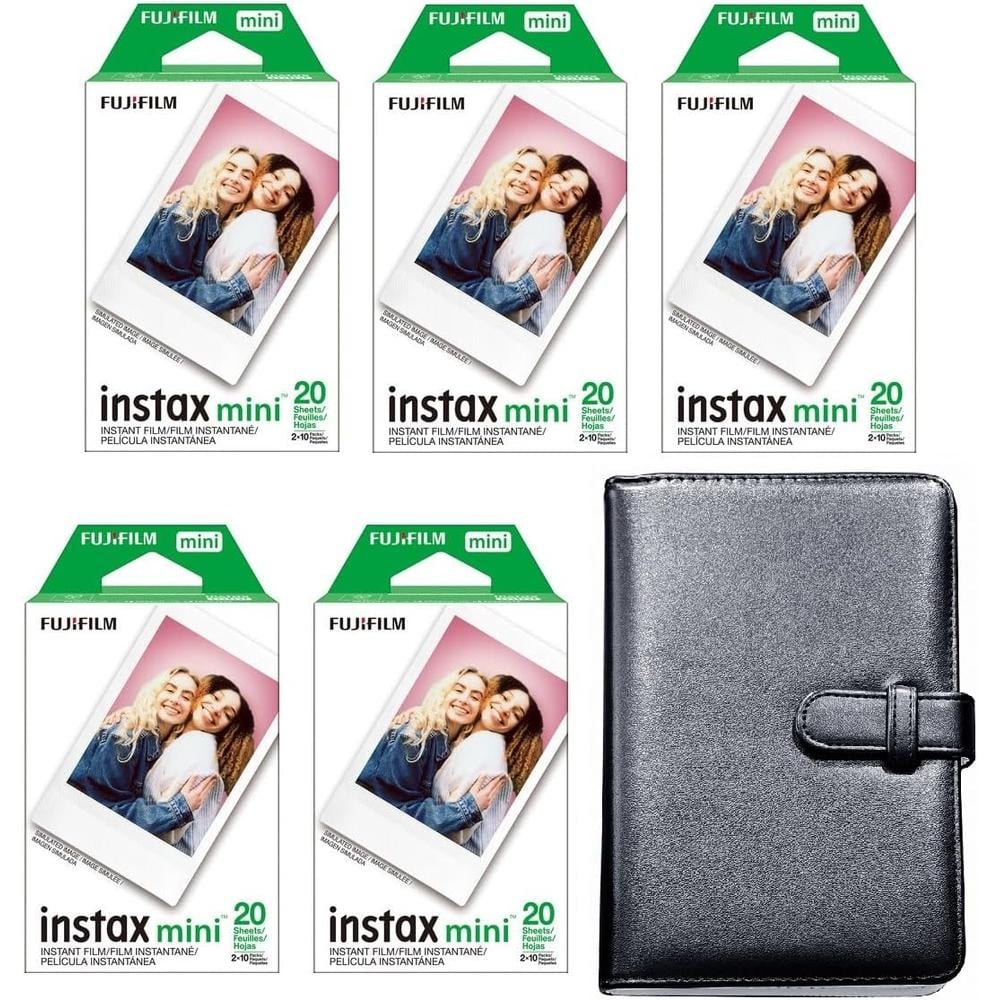 PELÍCULA INSTANTÁNEA FUJIFILM INSTAX MINI + ÁLBUM DE FOTOS - PACK 100 ...