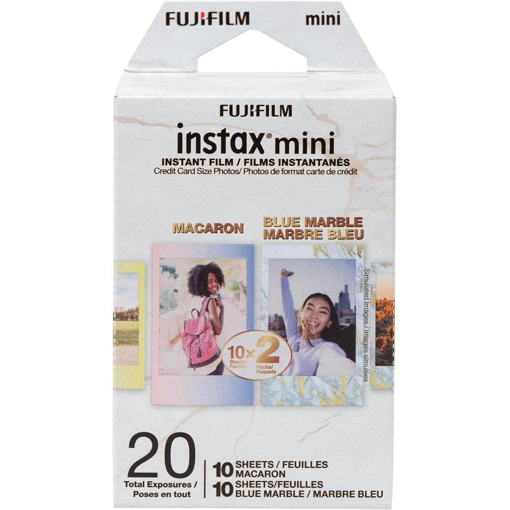 PELÍCULA INSTANTÁNEA FUJIFILM INSTAX MINI - PACK 20 HOJAS | MACARON Y ...