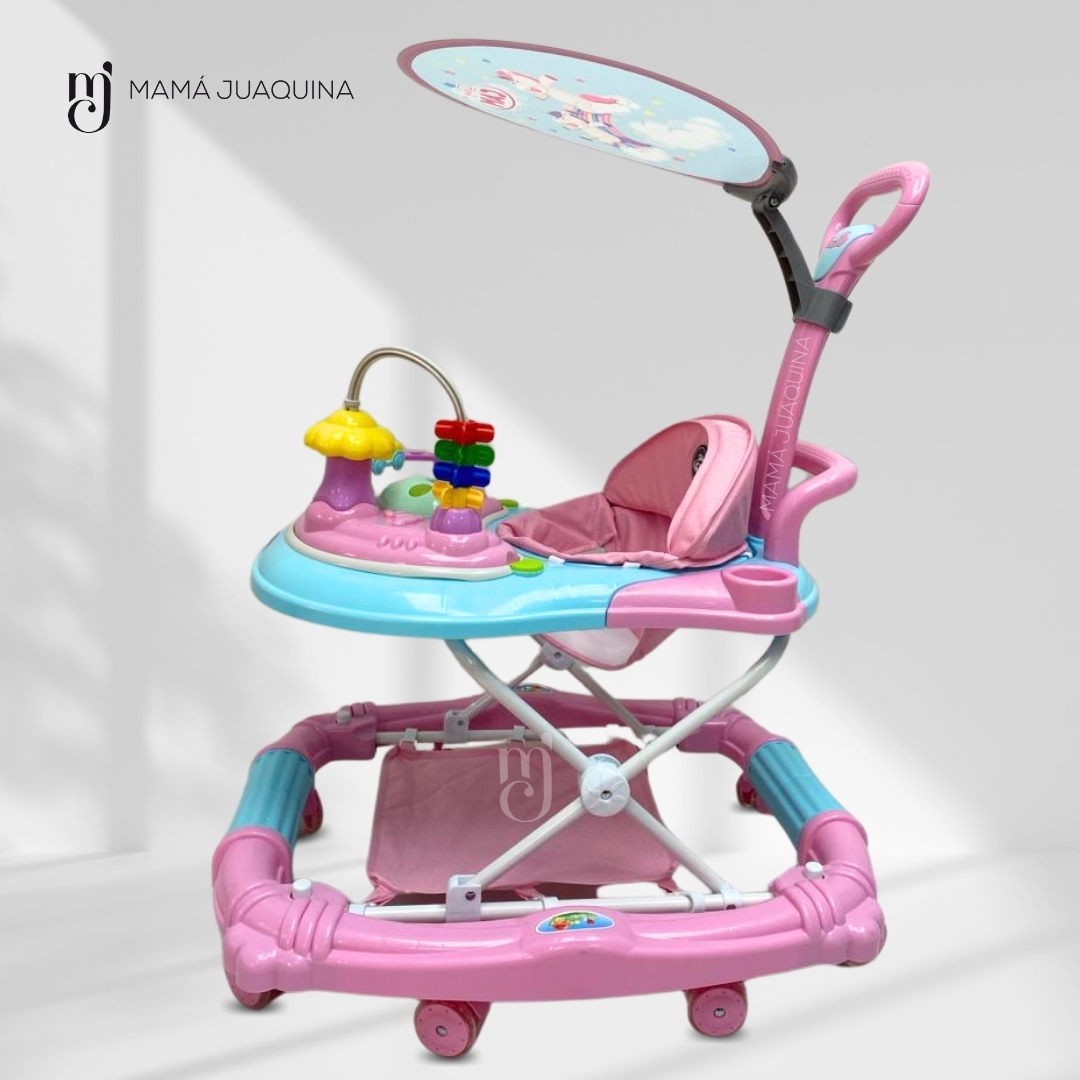 Ripley - ANDADOR BABY CAM MECEDORA MUSICAL HARMONY 4 EN 1 ROSADO