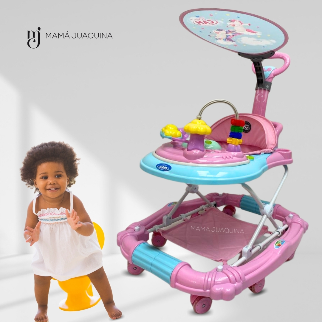 Ripley - ANDADOR BABY CAM MECEDORA MUSICAL HARMONY 4 EN 1 ROSADO
