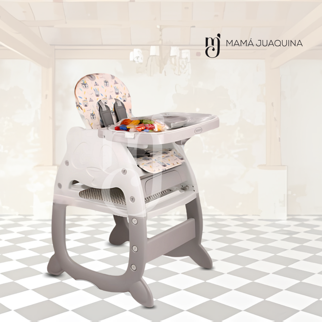 Ripley - SILLA COMER BABY WESLEY GRIS ESCRITORIO 3 EN 1