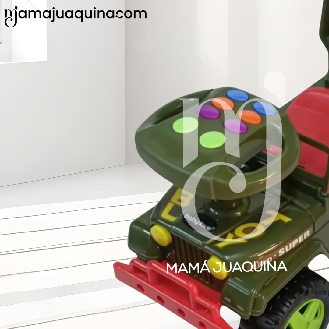CORREPASILLO BUGGY JEEP «TROY» CON TIMON MUSICAL GREEN