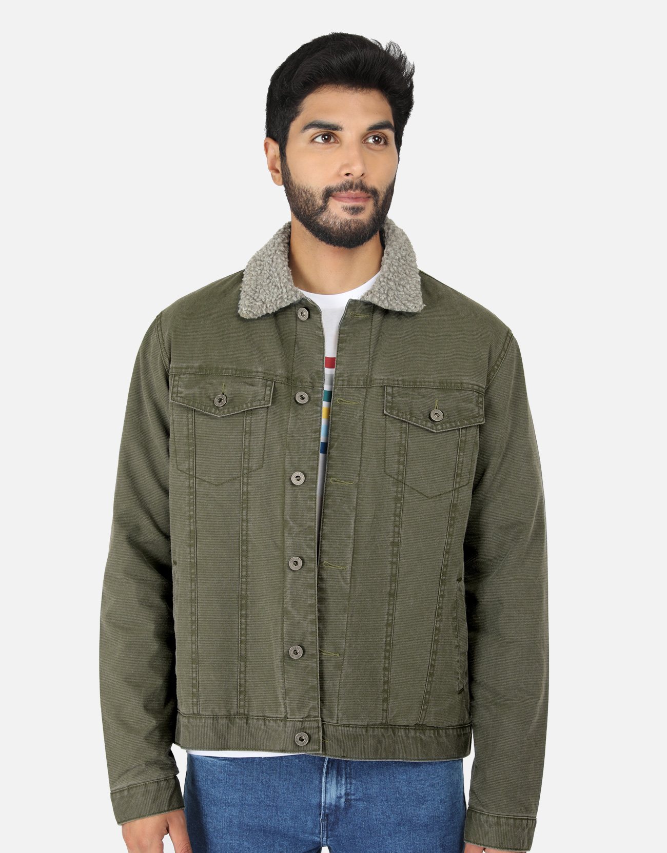 Ripley - CASACA HOMBRE VERDE LOGGER REGULAR FIT PIEERS