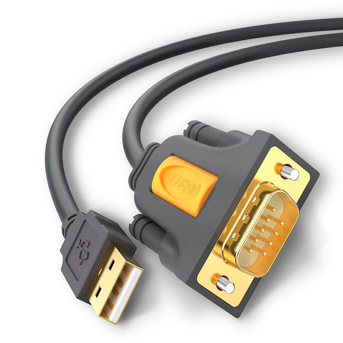ADAPTADOR USB-A A RS232 DB9 SERIAL MACHO 3 METROS UGREEN 20223