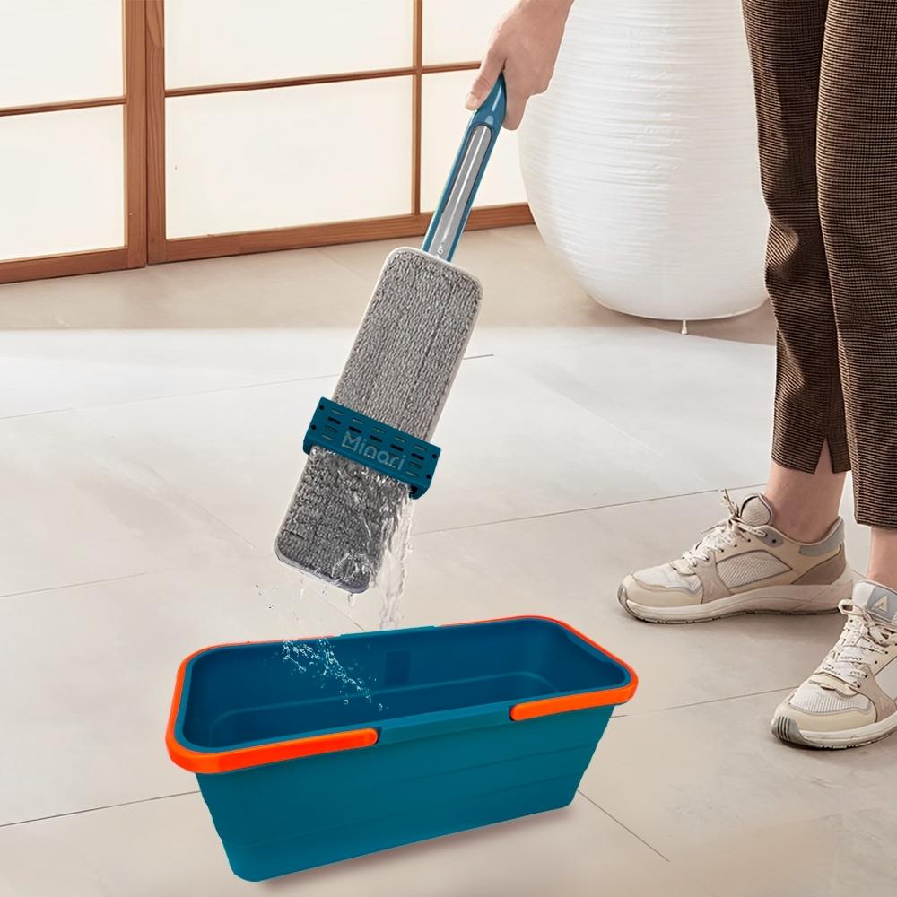 TRAPEADOR EXTRA LARGO CON ESCURRIDOR AUTOMÁTICO + BALDE AZ 85T