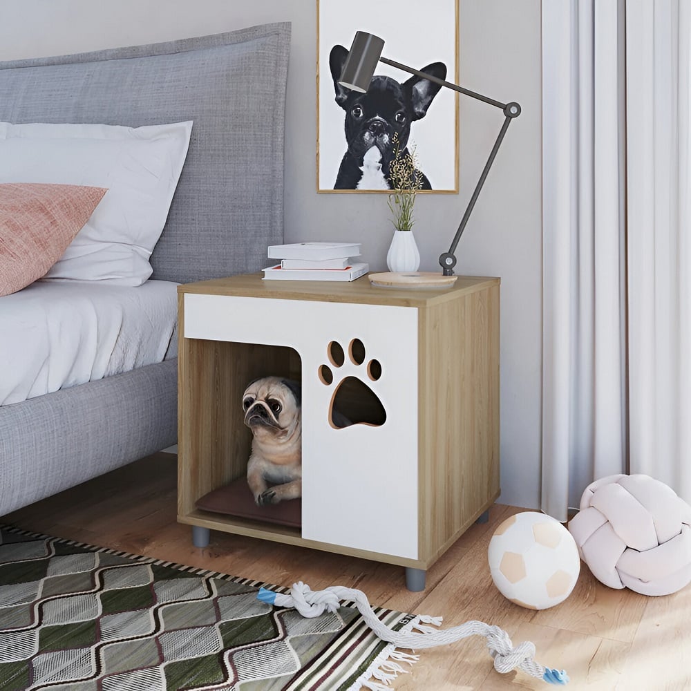 MESA AUXILIAR MASCOTA RAJAR COLOR ROVEREY BLANCO 73 EXPERIENCE