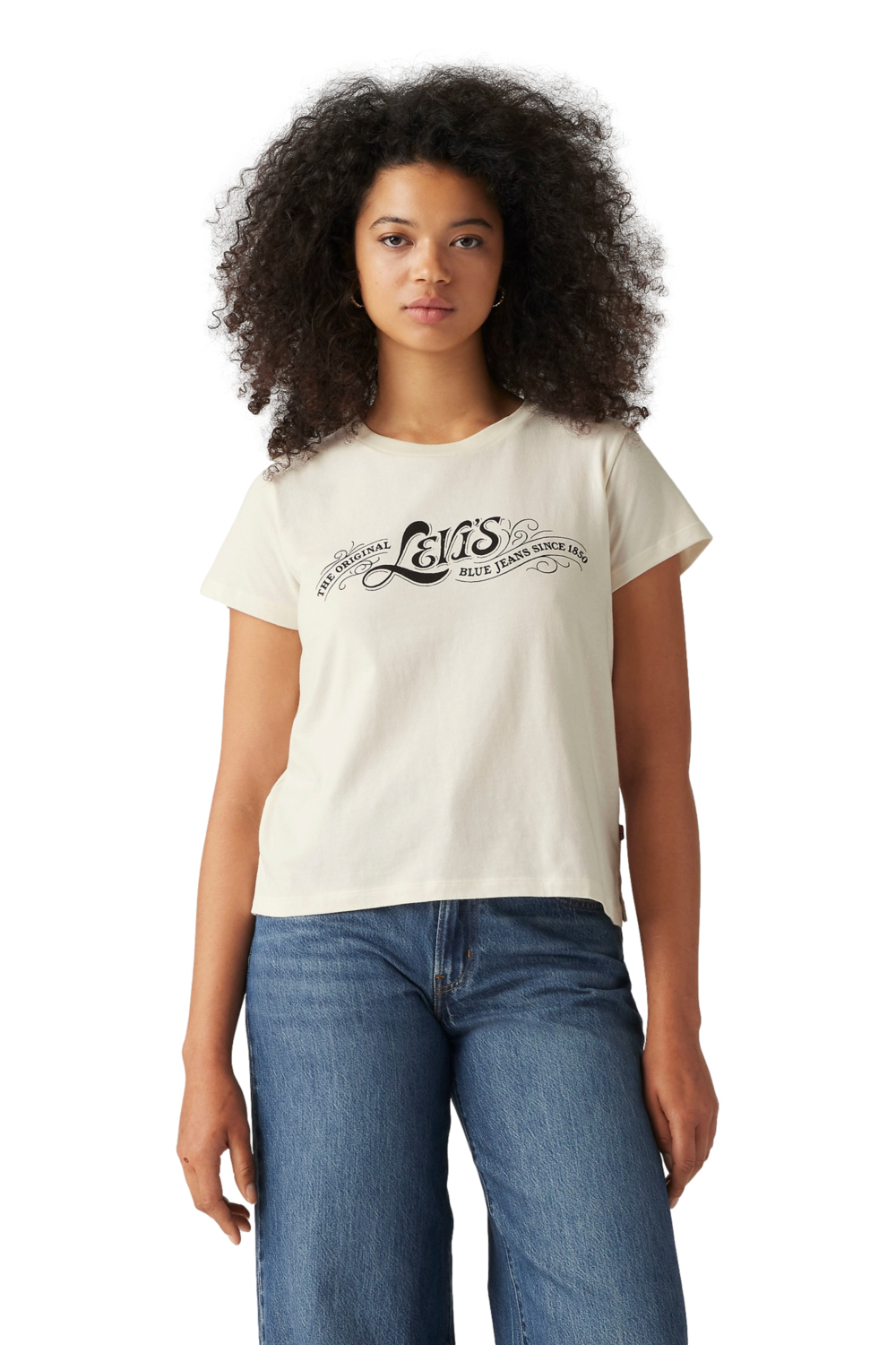 Ripley - POLO ALGODÓN MUJER LEVI'S BLANCO REGULAR FIT A8804 0023