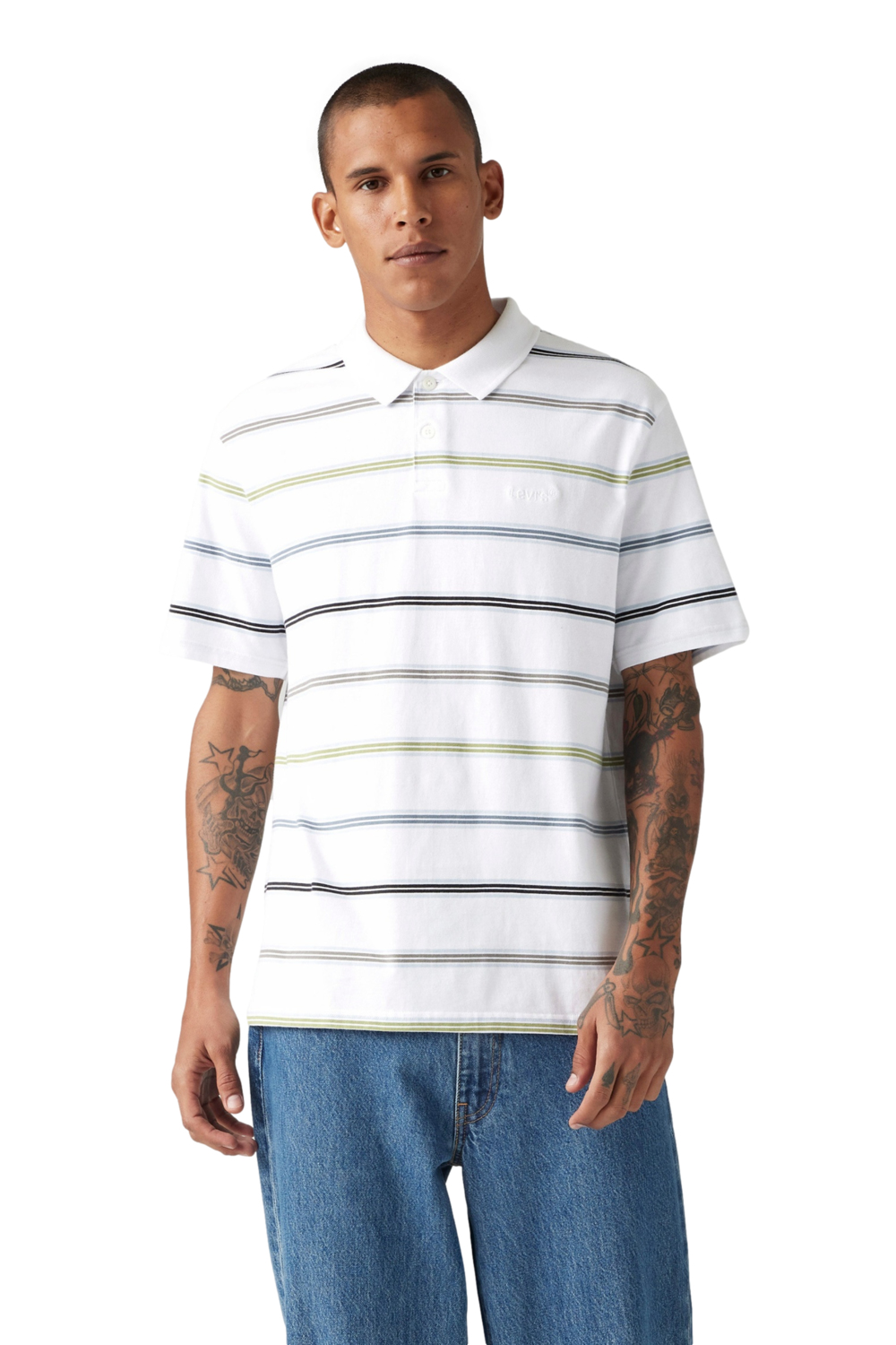 Ripley - POLO HOMBRE AUTHENTIC POLO BLANCO LEVIS A6735-0026