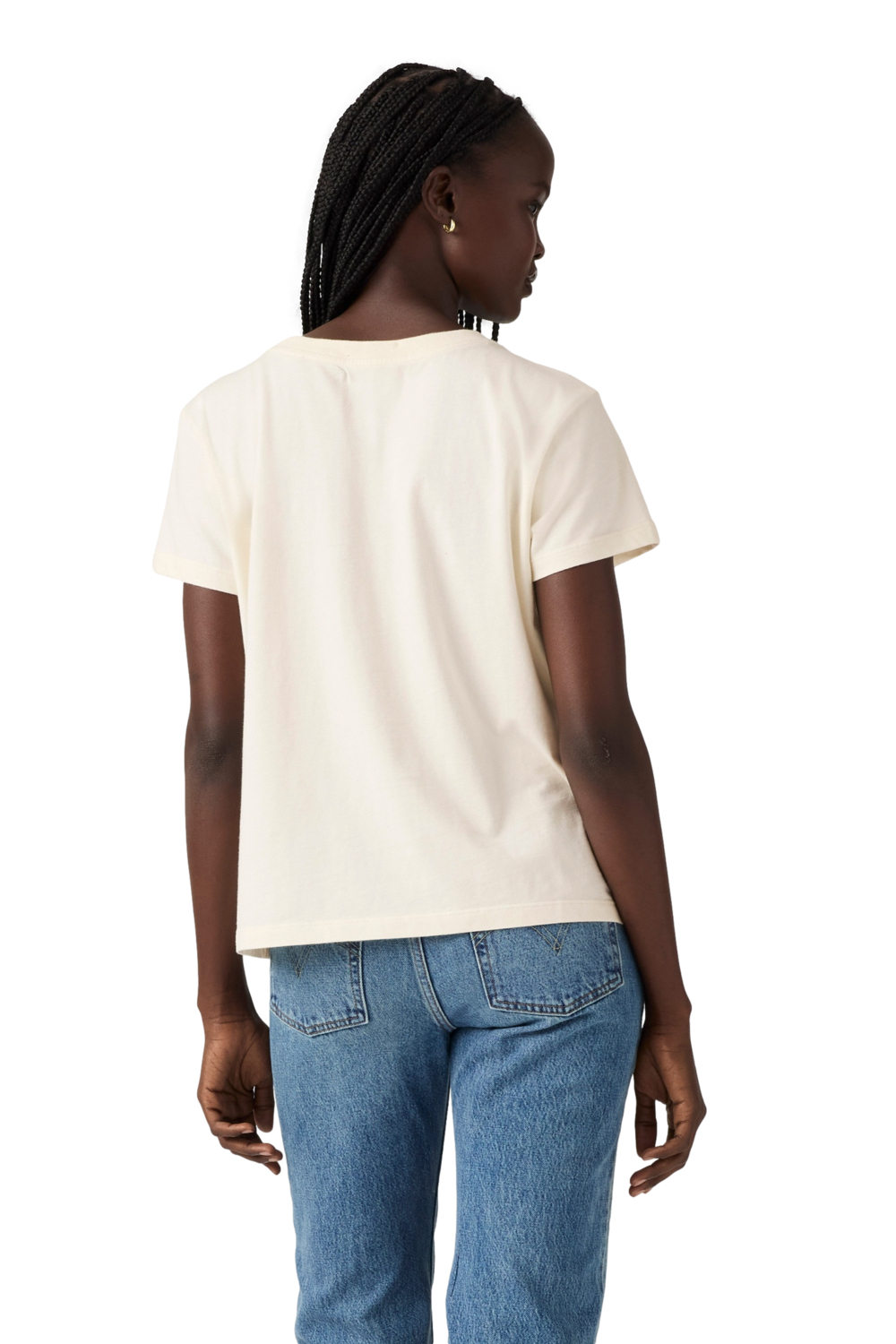 POLO MUJER GRAPHIC BOXY TSHIRT BLANCO LEVIS A8804-0062