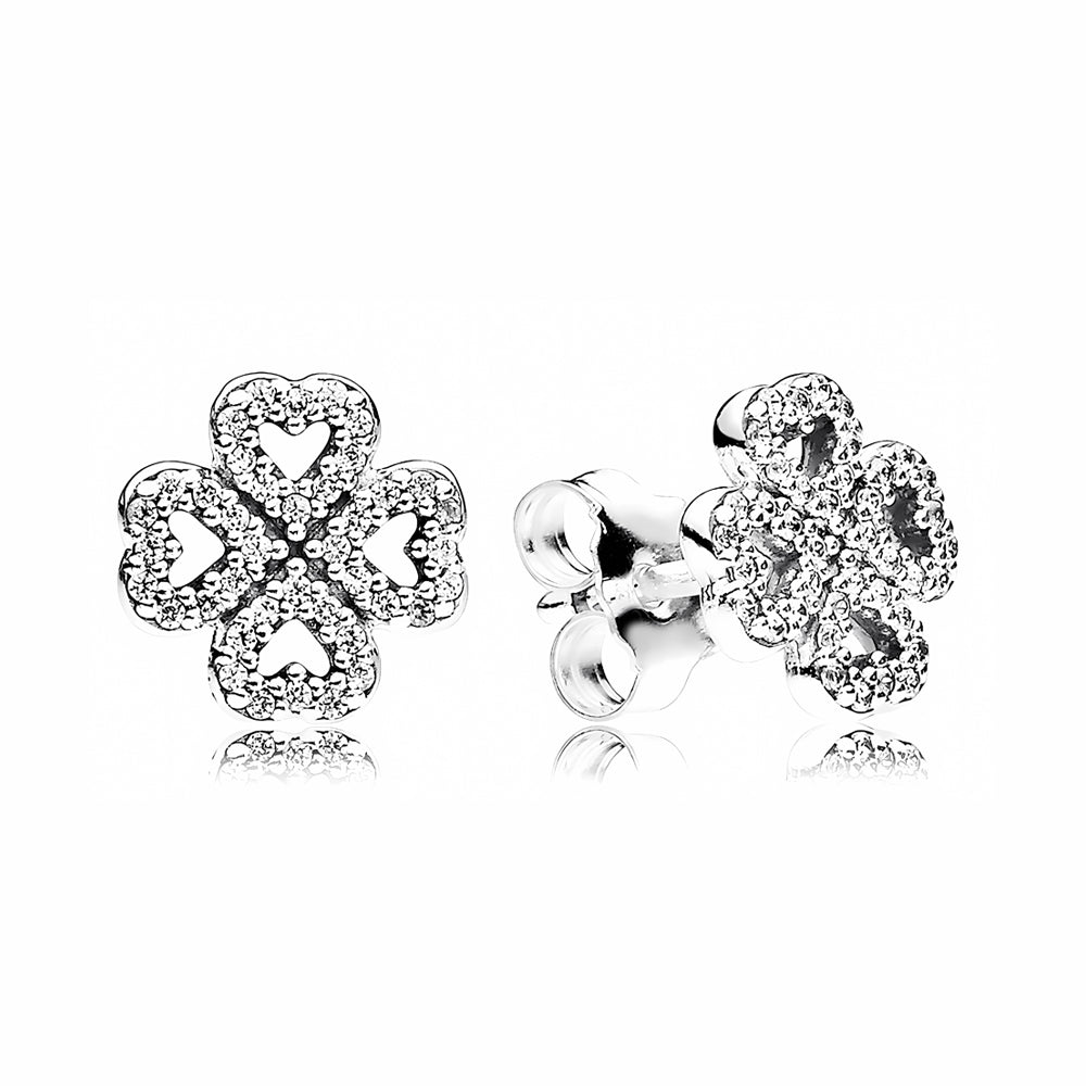 Ripley - ARETES PENDIENTES PANDORA TIPO TOPO FLOR DE CORAZON DE ...