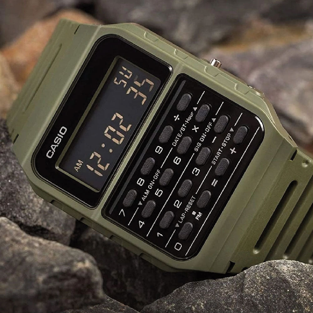 Ripley - RELOJ CASIO UNISEX DIGITAL CA-53WF-3B CALCULADORA ORIGINAL ...