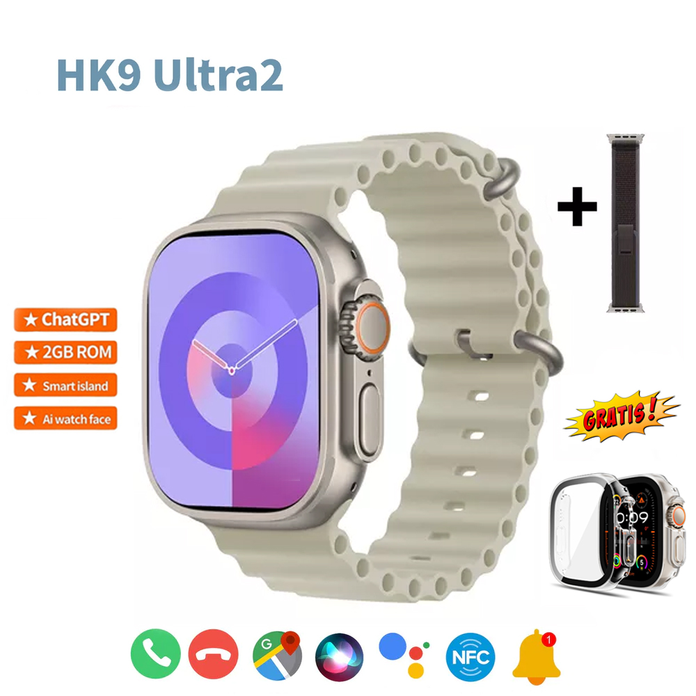 Ripley - SET SMARTWATCH SYSHOP HK9 ULTRA 2 CHAT GPT IA BLANCO + DOBLE ...
