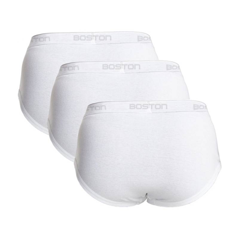 PACK 3 CALZONCILLOS ALGODÓN HOMBRE BOSTON 758 CLÁSICA