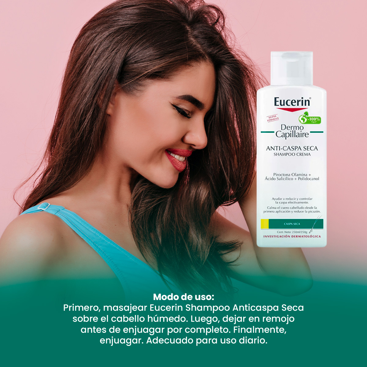 SHAMPOO DERMO CAPILAR ANTICASPA SECA 250ML EUCERIN 3 UND