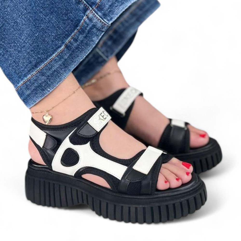 Ripley - SANDALIAS MUJER BLANCO 015L-50 PLANTA GOMA ACABADO