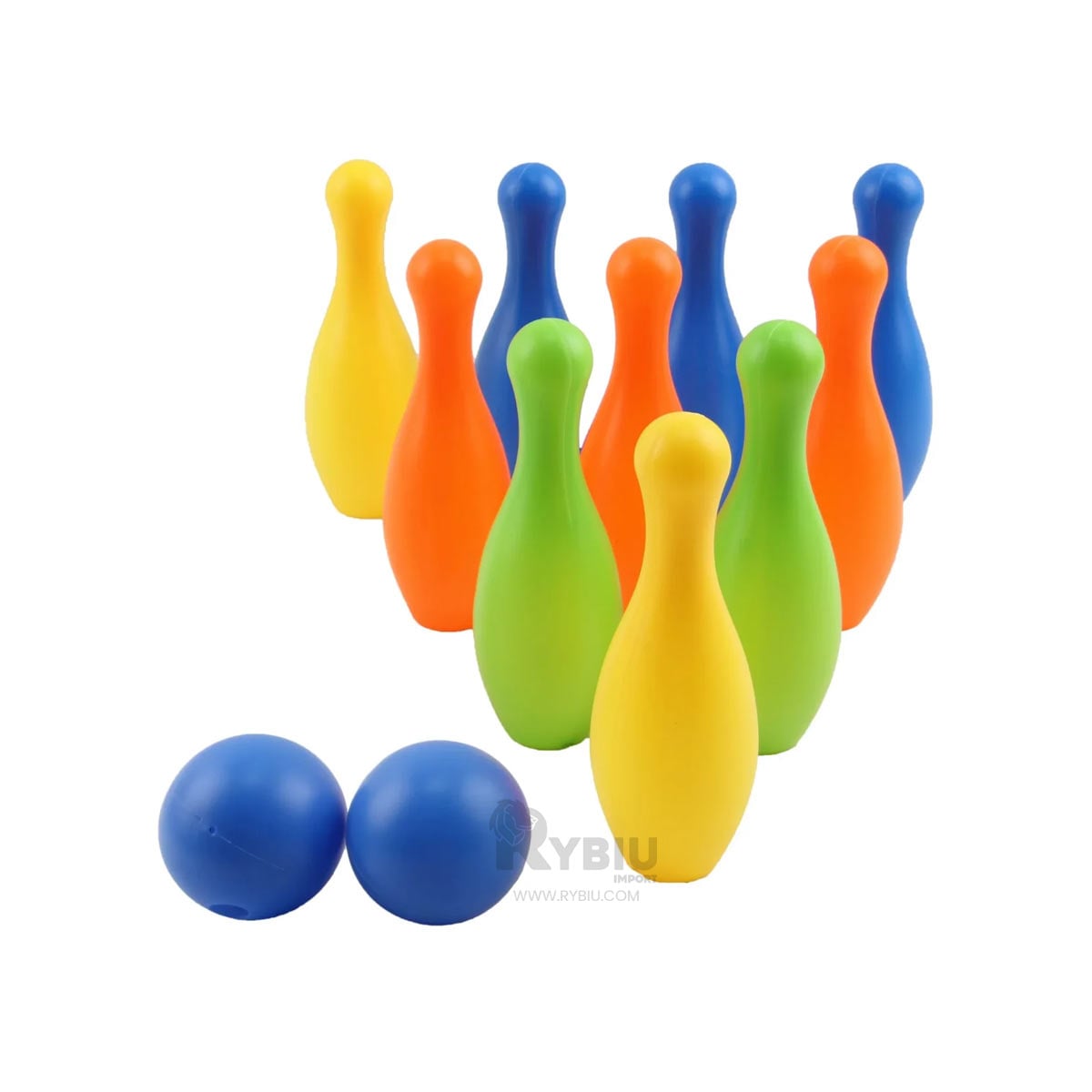 JUEGO DE BOWLING PARA NIÑOS 10 PINES EN COLORES