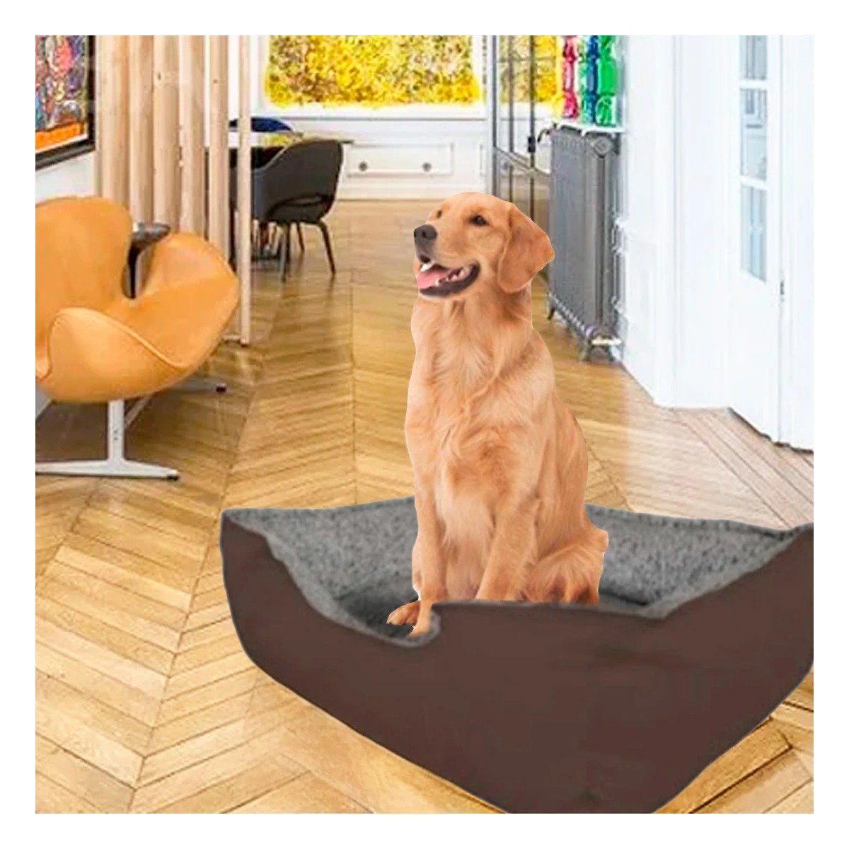 CAMA PERROS MA31048 RYBIU COLOR MARRON EN TALLA XXL