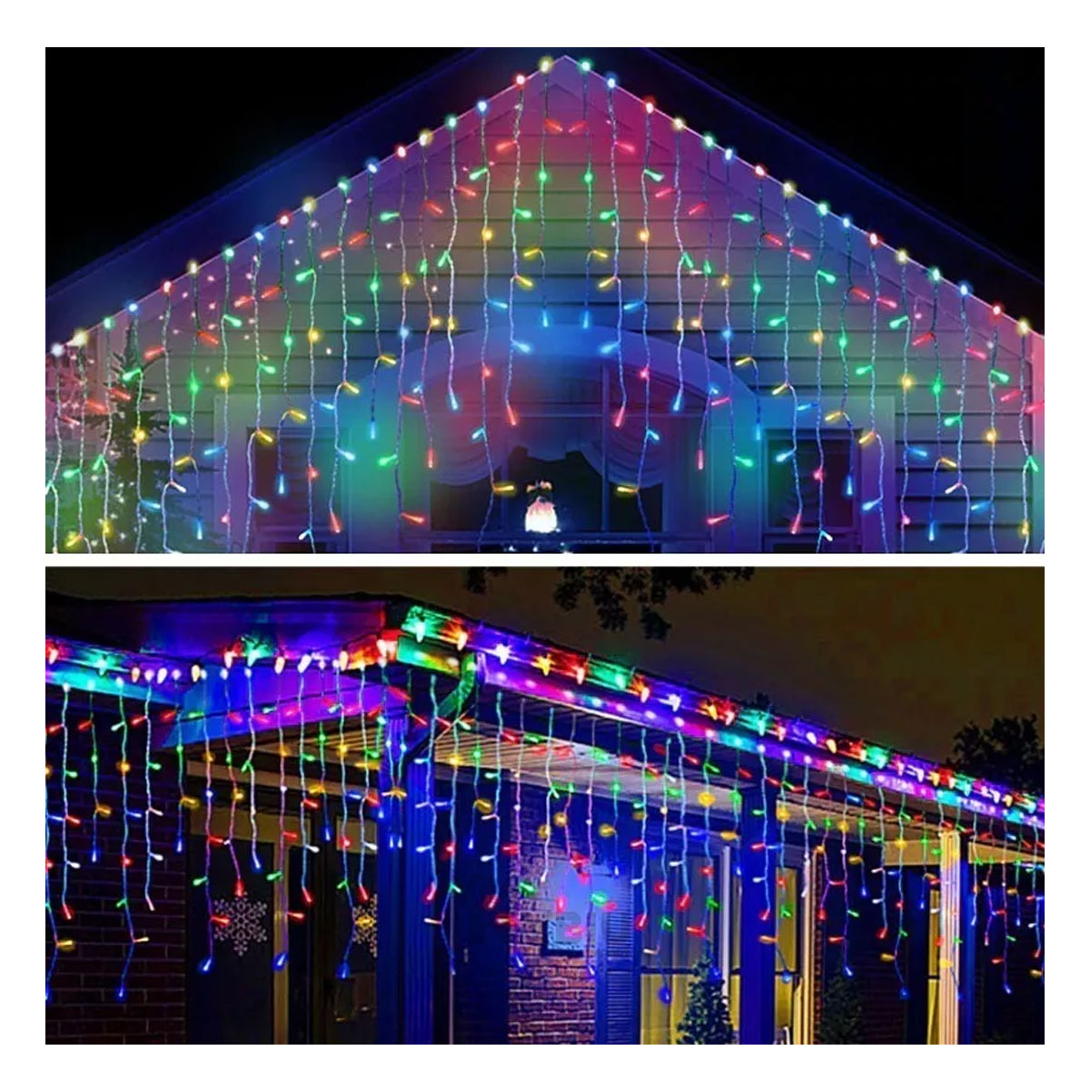 Ripley - LUCES CASCADA NAVIDEÑA 200 LED DE 5 METROS EN MULTICOLOR