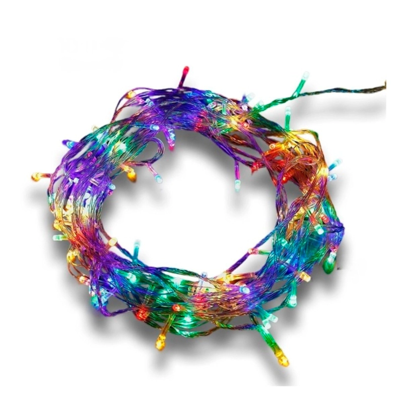 LUCES CASCADA CLÁSICA DE 200 LED PARA DECORACIÓN NAVIDEÑA MULTICOLOR