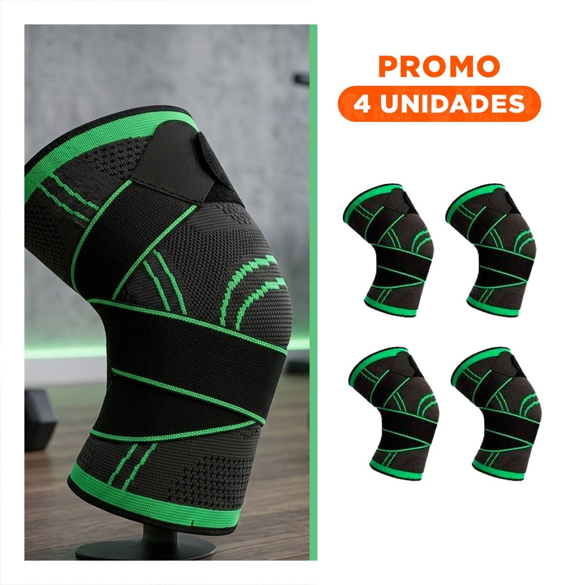PACK4 RODILLERA PRACTICO PARA ATLETAS Y+REGALO STICKERS