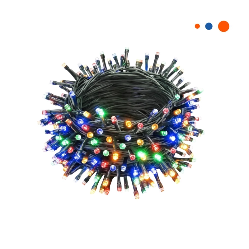 PACK4 CORTINA DE LUCES LED PARA PARED O VENTANA CON CABLE VERDE MULTICOLOR