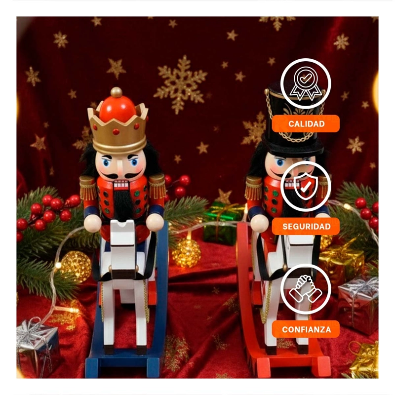 PACK2 MUÑECO CON PINOS MÁGICOS CON RENOS FESTIVOS HOGAR DE ROJO AZUL ...