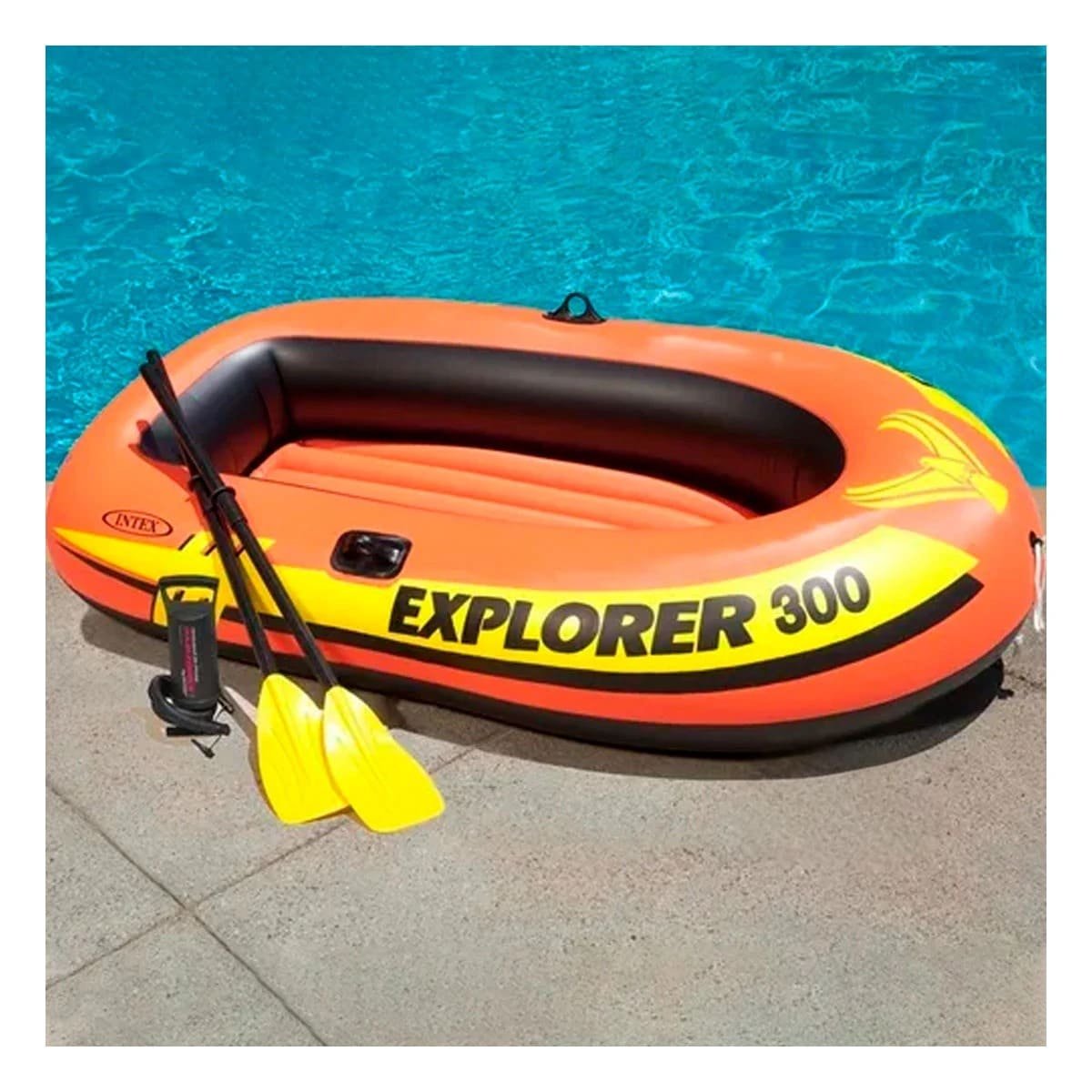 PACK2 BALSA INFLABLE EXPLORER 300 CON REMOS E INFLADOR PARA DISFRUTAR ...