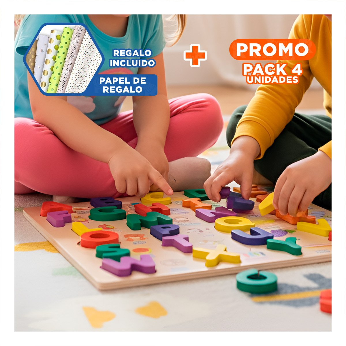 PACK4 LINEA DE ABECEDARIO EN MADERA CON LETRAS MAYUSCULAS PARA EL HOGAR ...