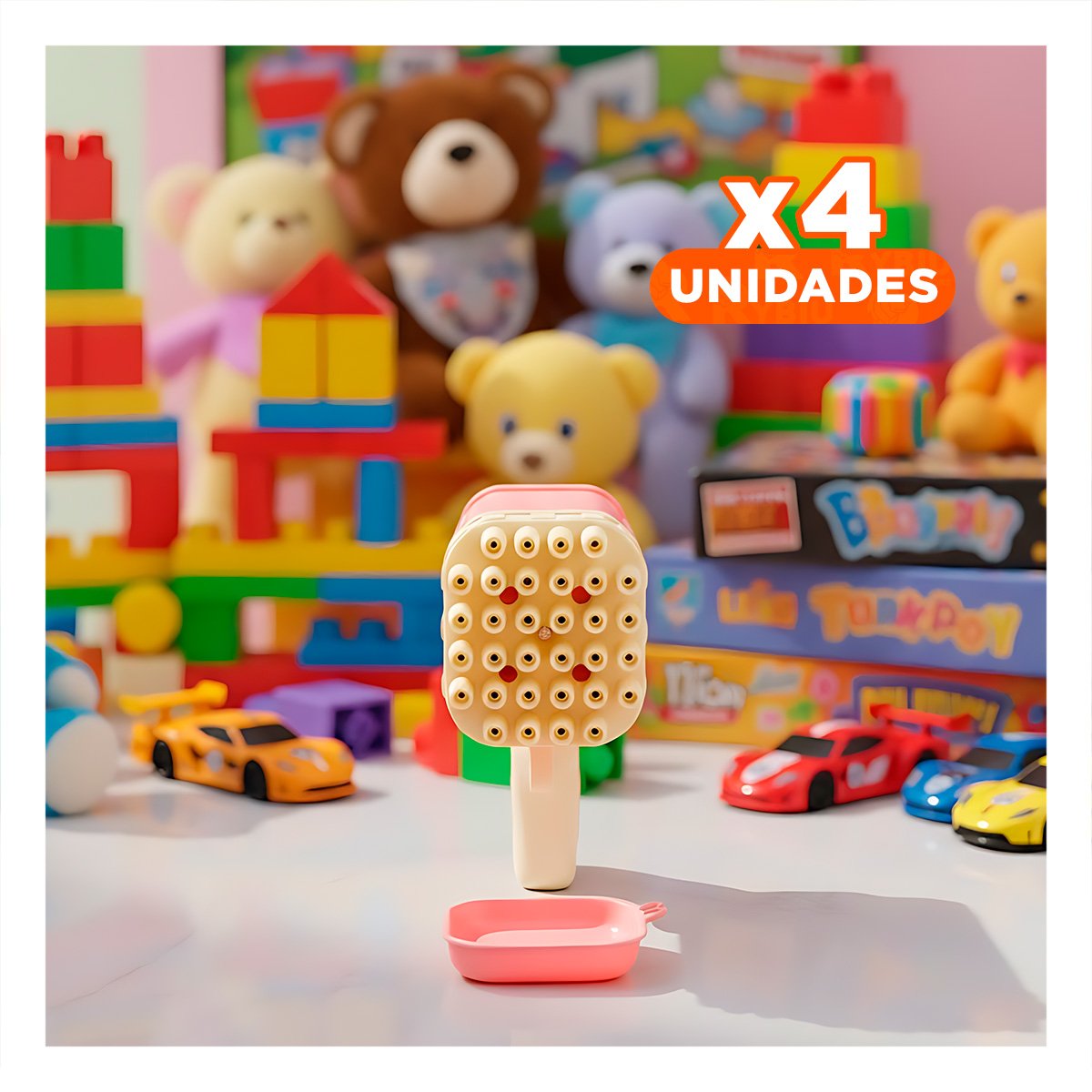 PACK4 PROYECTOR INFANTIL DE BURBUJAS COHETE ROSADO PARA JUEGOS AL AIRE ...