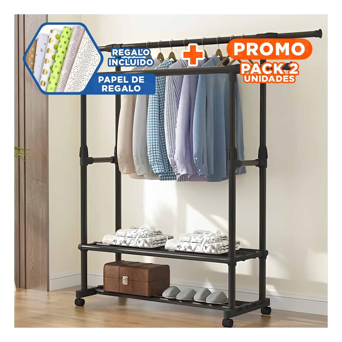 PACK2 MUEBLE DE ENTRADA 3 NIVELES NEGRO PARA EL DESARROLLO DE ...