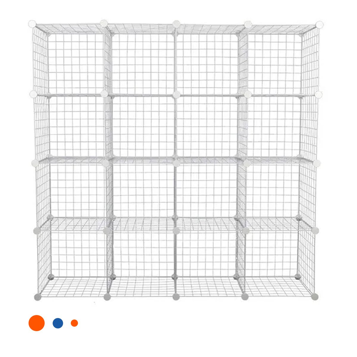 ESTRUCTURA MODULAR DE REJILLAS CON SET 16PZS Y TERMINACION BLANCO Y ...