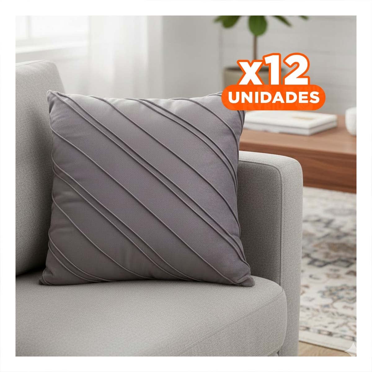 PACK12 FORRO PENSADO PARA ALMOHADA CON PRESENCIA ROJA Y TACTO SUAVE