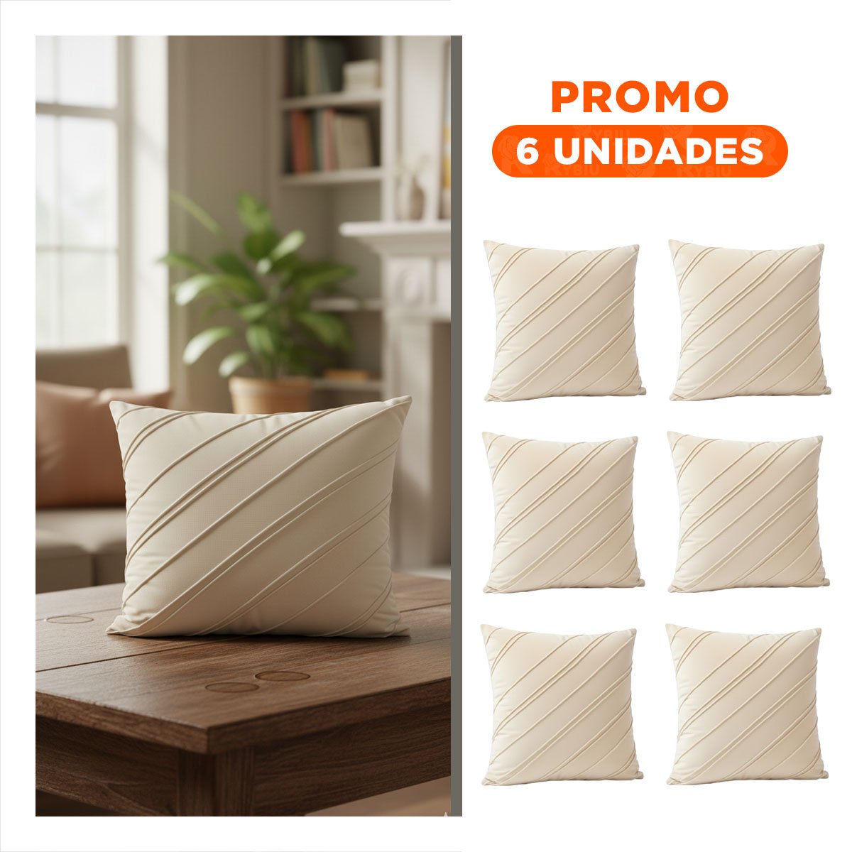 PACK6 CAPA DE TERCIOPELO CREMA QUE INTEGRA DIAGONALES CON FLUIDEZ ...