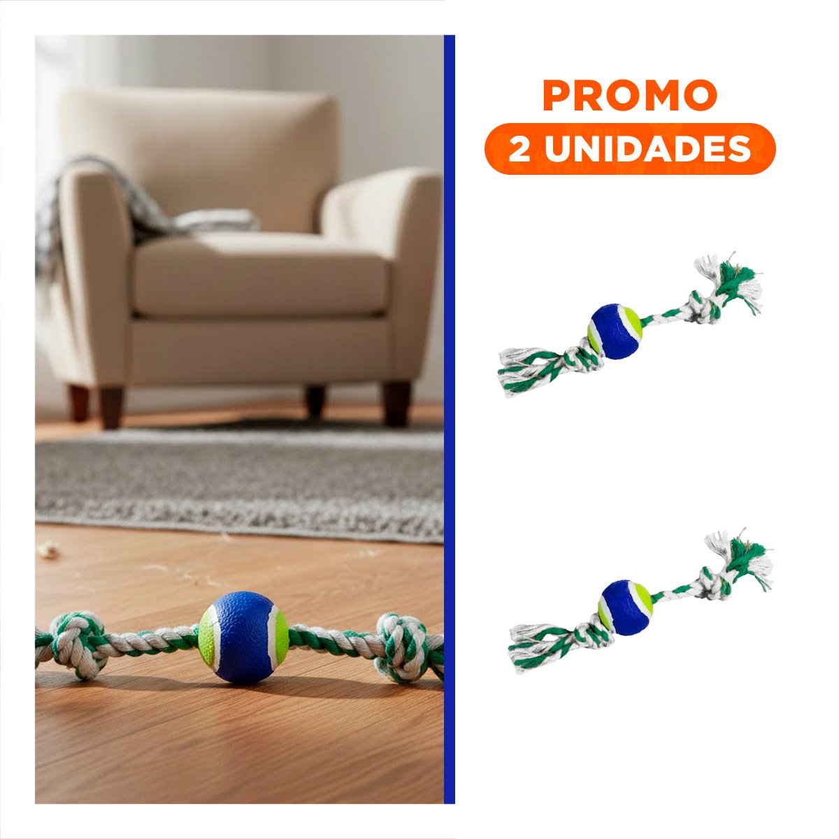 PACK2 MORDEDOR CON SOGA QUE PROMUEVE MANDIBULA FUERTE Y MOVIMIENTO AZUL ...